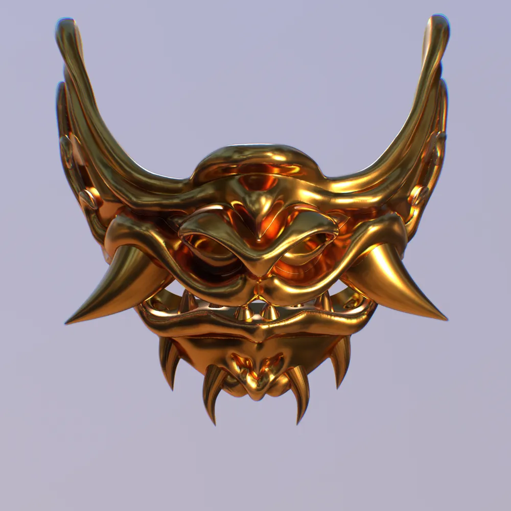 Classic Oni Mask by robbierobv - MakerWorld