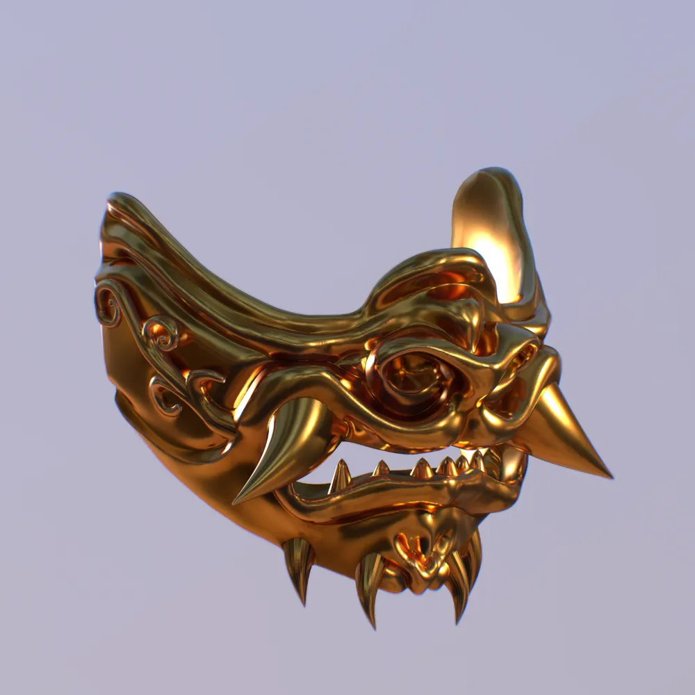 Classic Oni Mask by robbierobv - MakerWorld