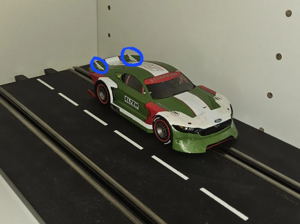 Carrera Slotcar Ford GTY Spoiler (Wing) - Free 3D Print Model - MakerWorld