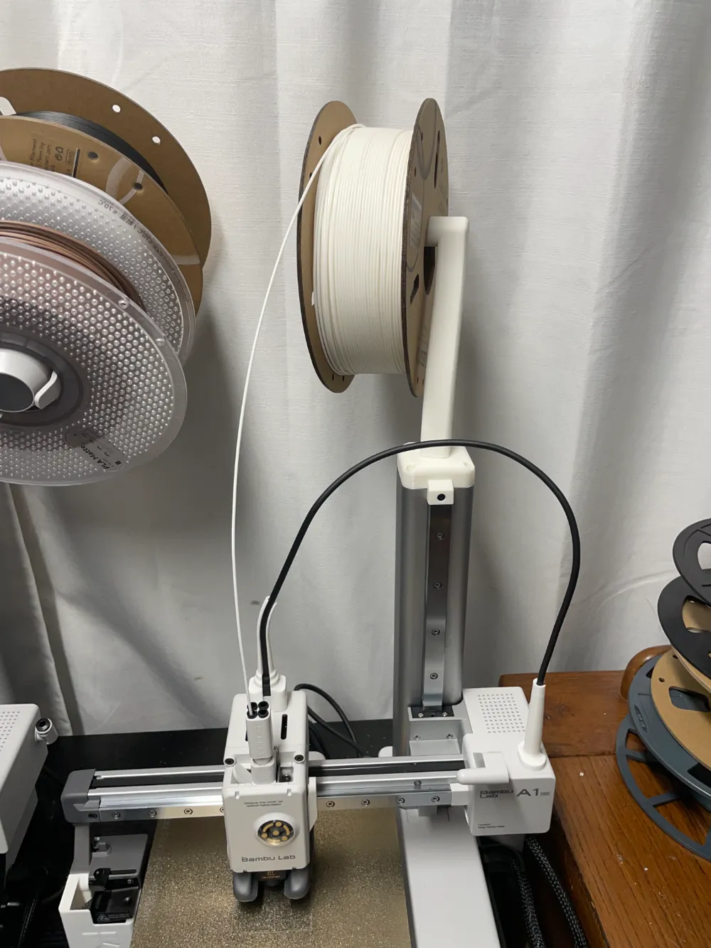 A1 Mini Top (Z-Axis) Mounting Spool Holder by Andrew MakerWorld ...