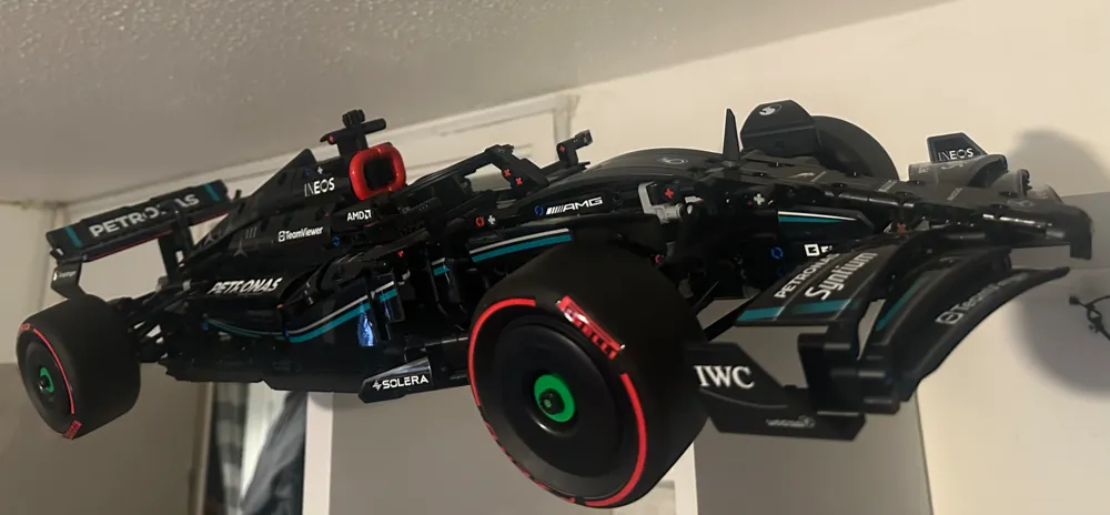 Technic Mercedes F1 Wall Mount - Free 3D Print Model - MakerWorld