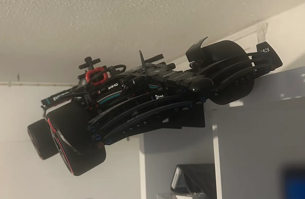 Technic Mercedes F1 Wall Mount - Free 3D Print Model - MakerWorld