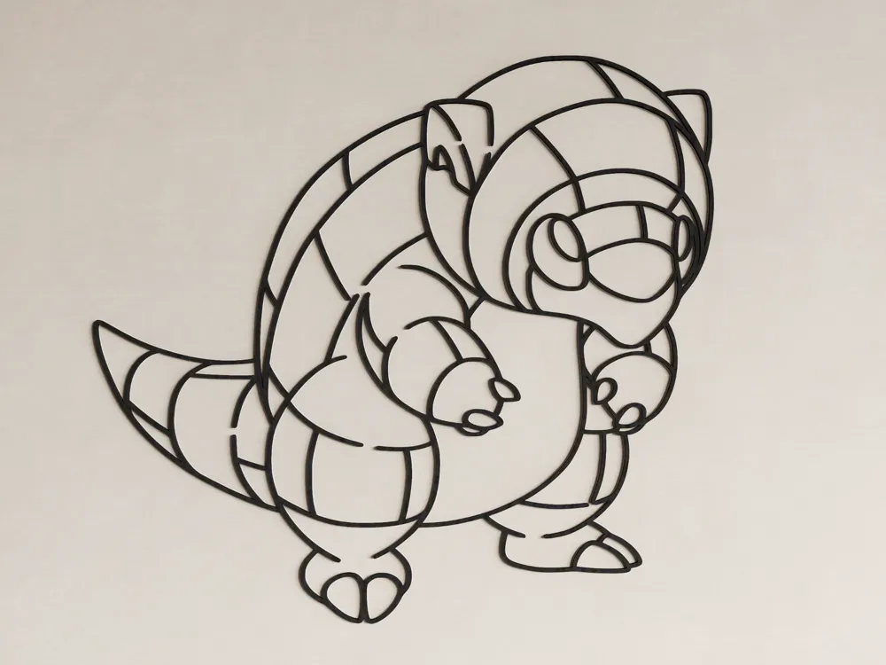Alolan Sandshrew Wall Art by Gelo - MakerWorld