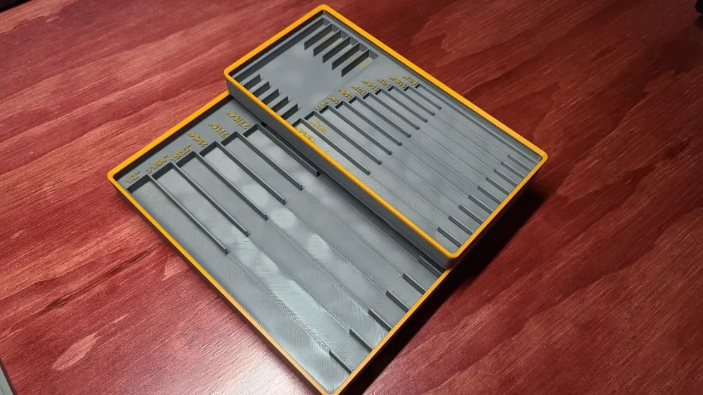 Gridfinity Stackable Drill Bit Set Holder by bpace - MakerWorld