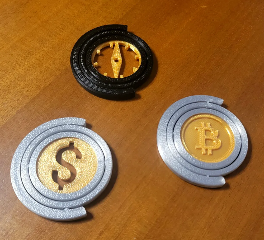 Fidget Toy with multiple replaceable coins by Niiskar - MakerWorld