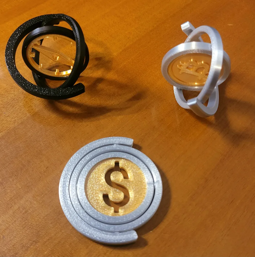 Fidget Toy with multiple replaceable coins by Niiskar - MakerWorld