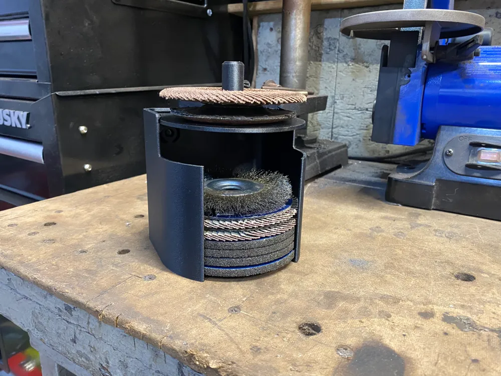 4.5 inch Grinder Disk Organizer with Portable Tray by FallDamage ...