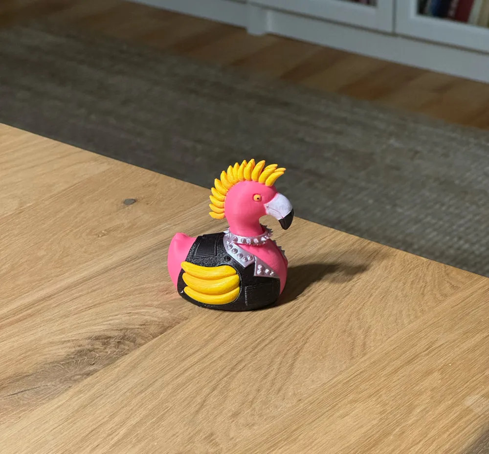 Funny Metal Flamingo Duck / rubber duck / banana - Free 3D Print Model ...