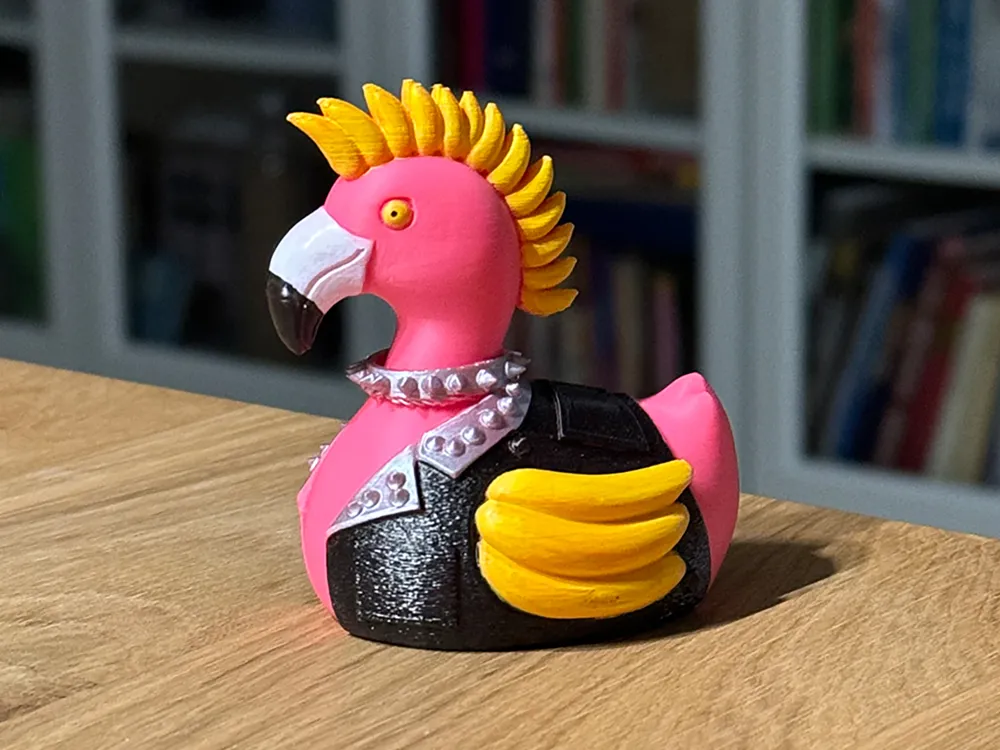 Funny Metal Flamingo Duck / rubber duck / banana - Free 3D Print Model ...