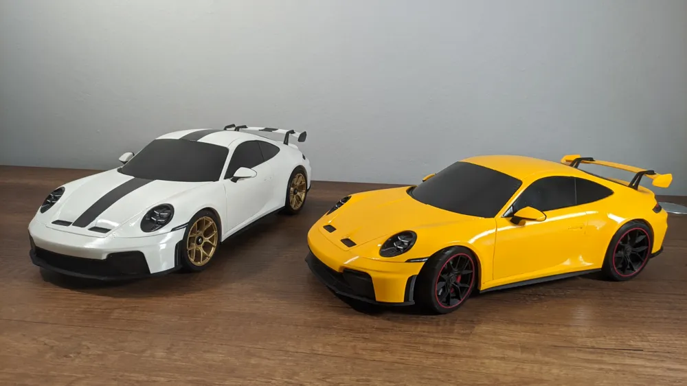 Porsche 911 992.2 GT3—1:10 Scale Model/RC Car - Free 3D Print Model ...