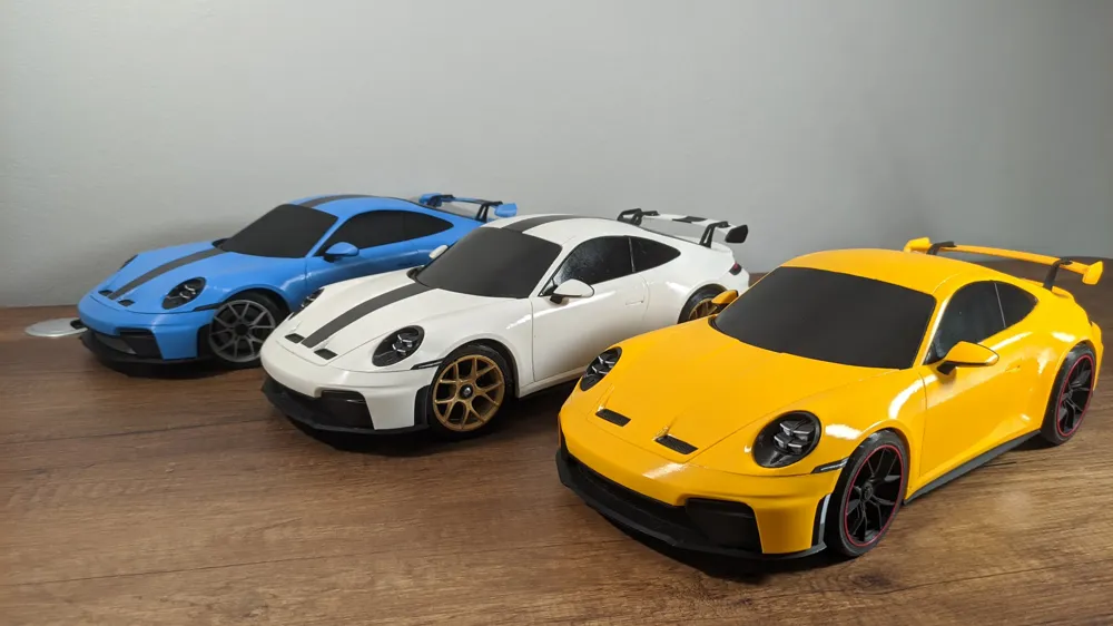 Porsche 911 992.2 GT3—1:10 Scale Model/RC Car - Free 3D Print Model ...