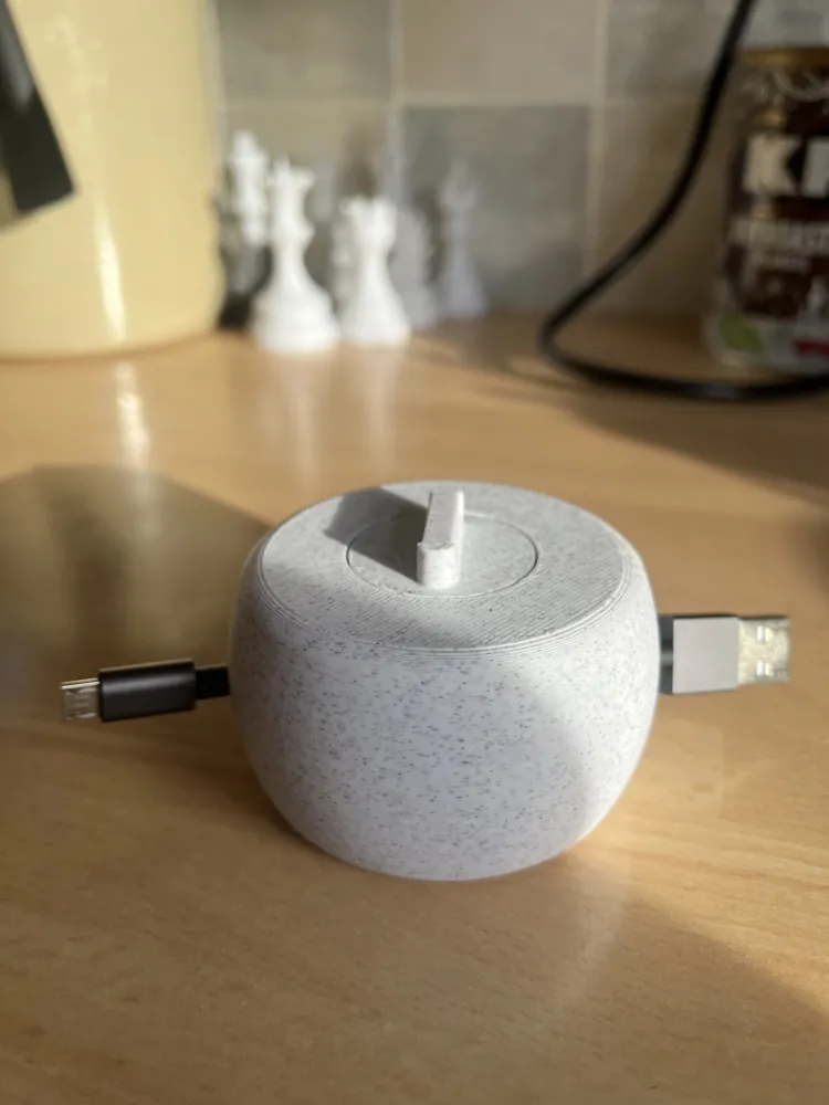 Tragbarer Kabelaufwickler (Direkt druckbar) – Kostenloses 3D ...