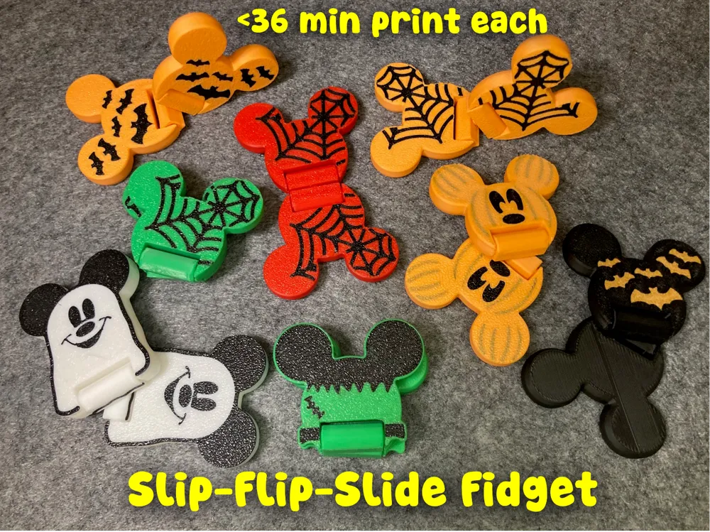 Mickey Mouse Halloween Slip and Slider Fidget Toys by SpacedOut ...