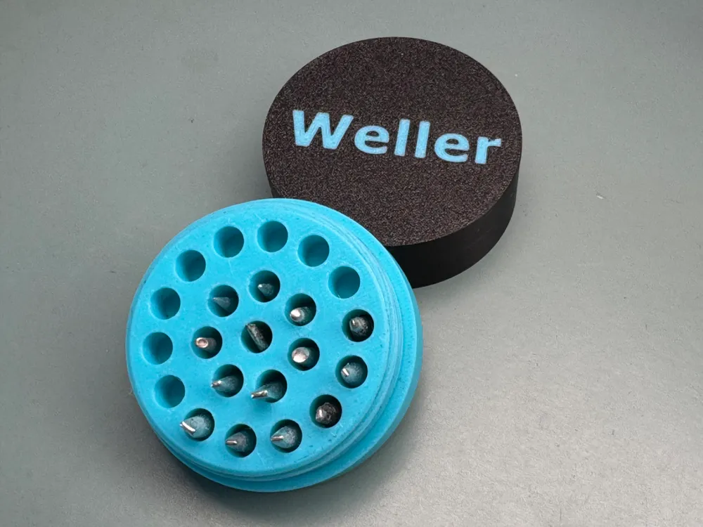 Weller solderingtips storage box by Gaudibursch74 - MakerWorld