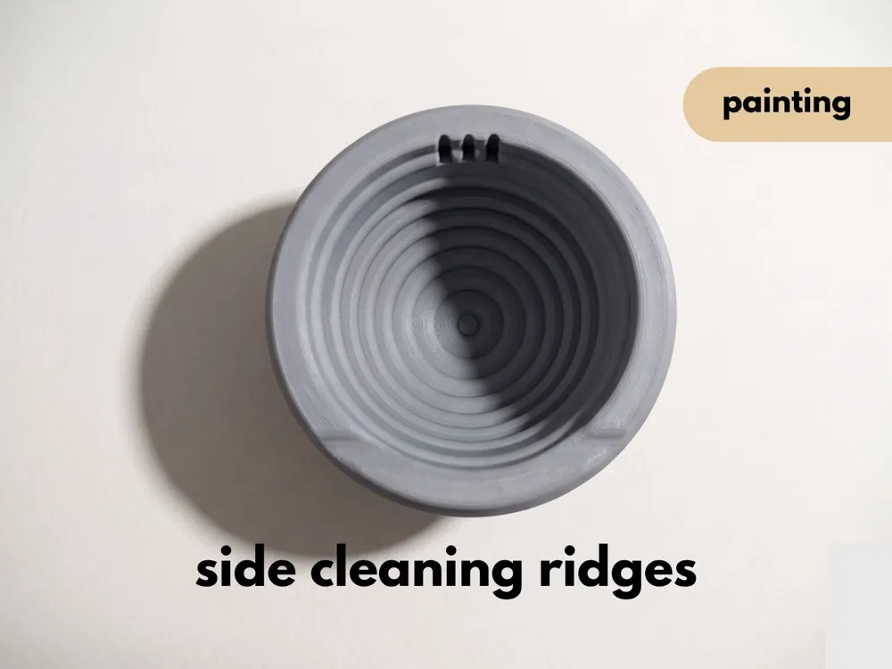 Cat & Kolinsky-Safe Paint Water Pot - Free 3D Print Model - MakerWorld