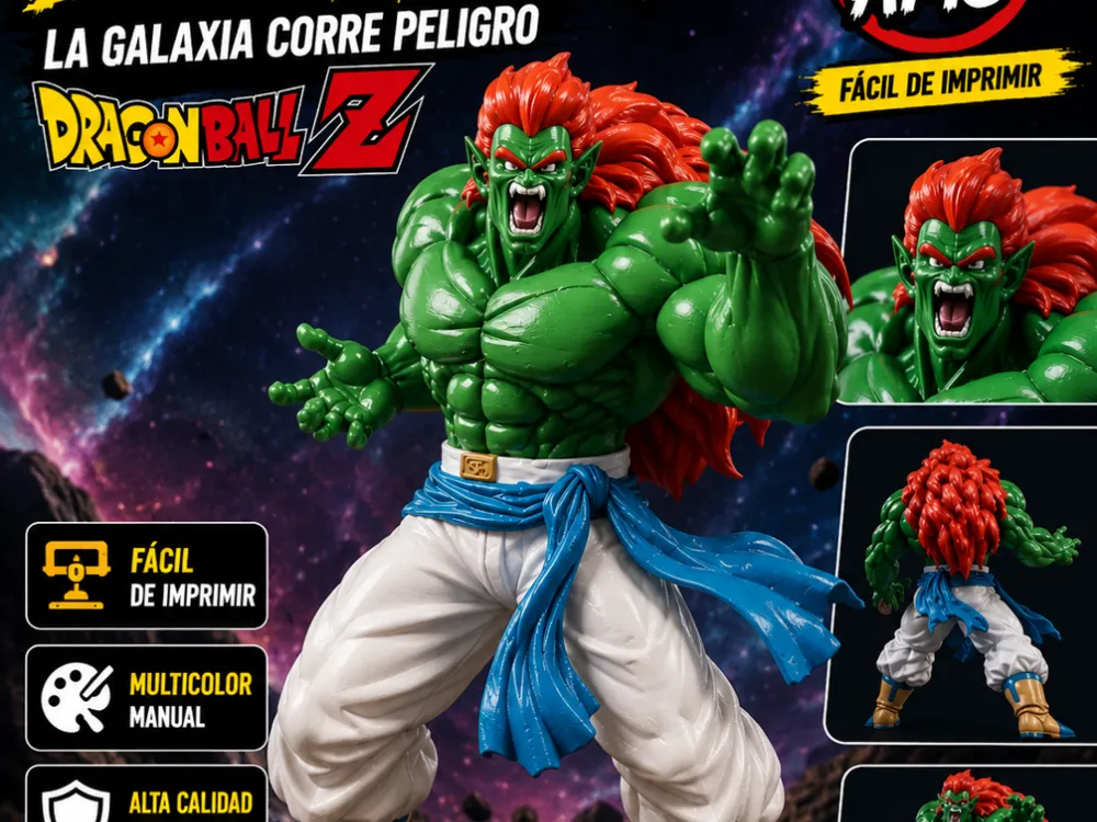 Bojack – Dragon Ball Z | 25 cm Figure - NO AMS - Free 3D Print Model ...