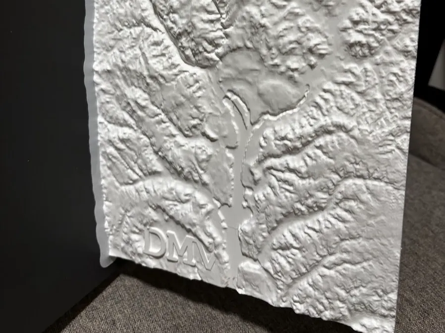 DMV Topography Depth Map - Free 3D Print Model - MakerWorld