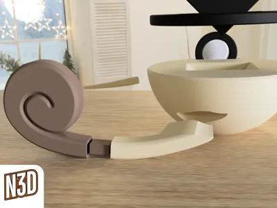 #0052 - Meowth by N3D MakerWorld: Download Free 3D Models