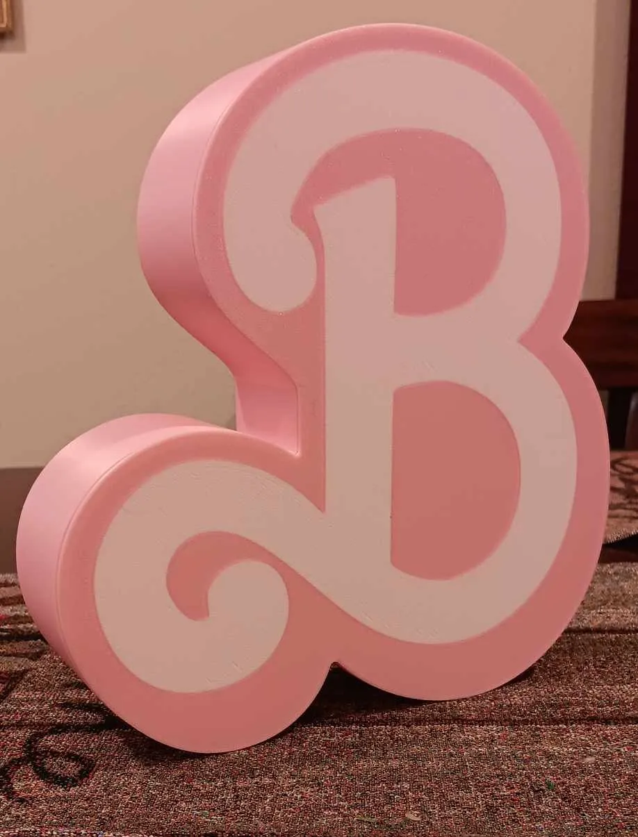 Barbie B Logo Piggy Bank by quiznex - MakerWorld