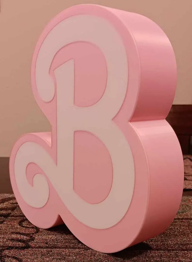 Barbie B Logo Piggy Bank by quiznex - MakerWorld