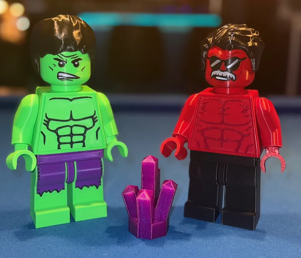 Incredible Hulk Brick MegaFigure (5:1 Scale) - Free 3D Print Model ...