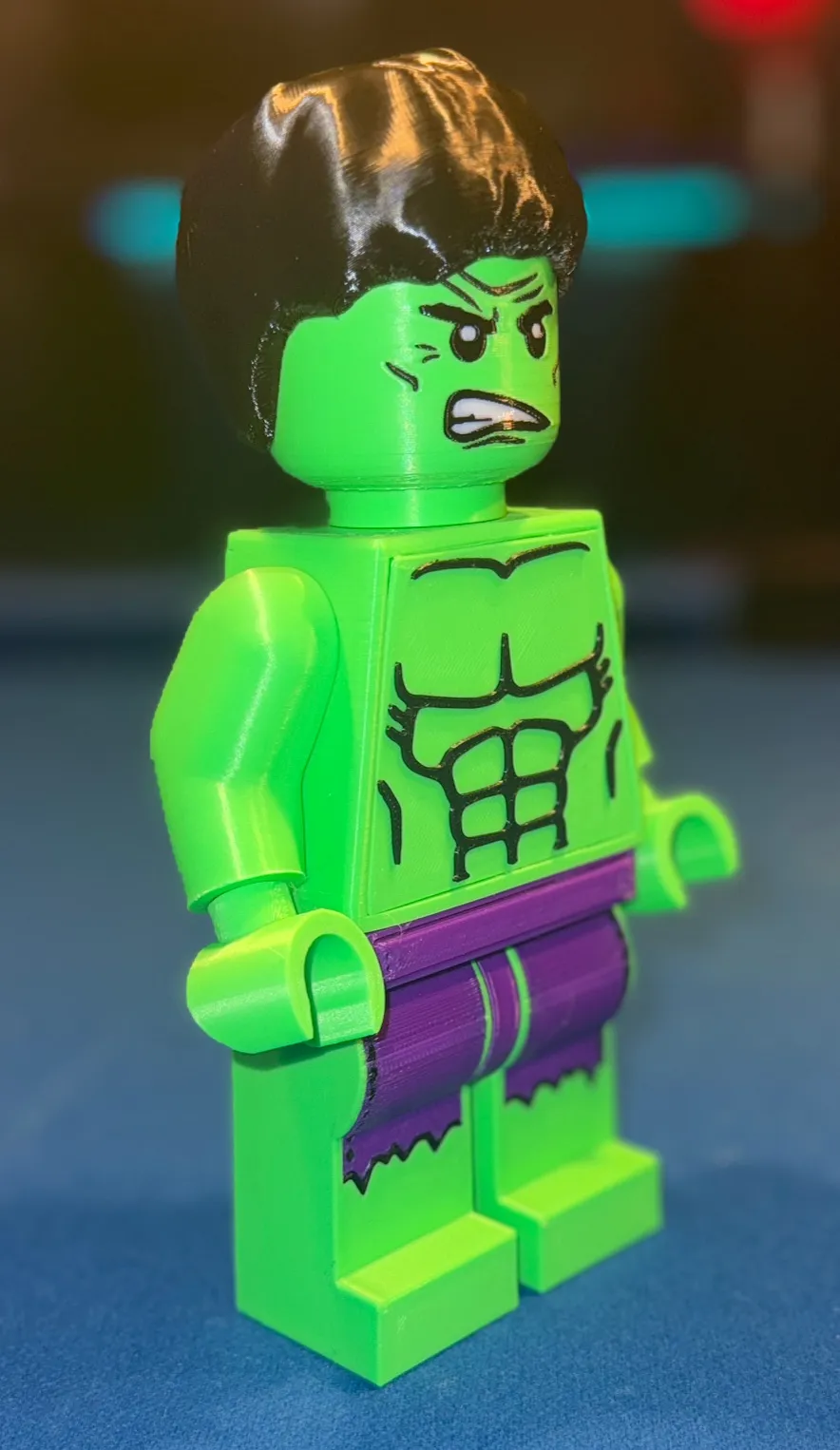 Incredible Hulk Brick MegaFigure (5:1 Scale) - Free 3D Print Model ...
