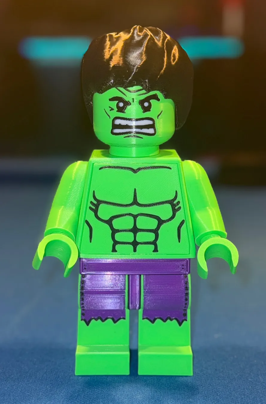 Incredible Hulk Brick MegaFigure (5:1 Scale) - Free 3D Print Model ...