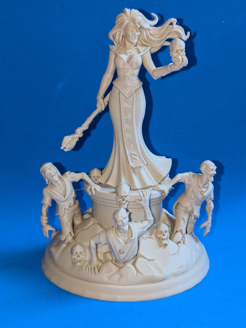 female human necromancer Vers. 1 Miniature - Free 3D Print Model ...