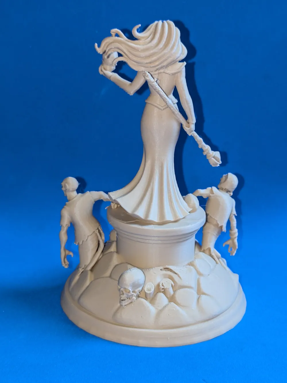 female human necromancer Vers. 1 Miniature - Free 3D Print Model ...