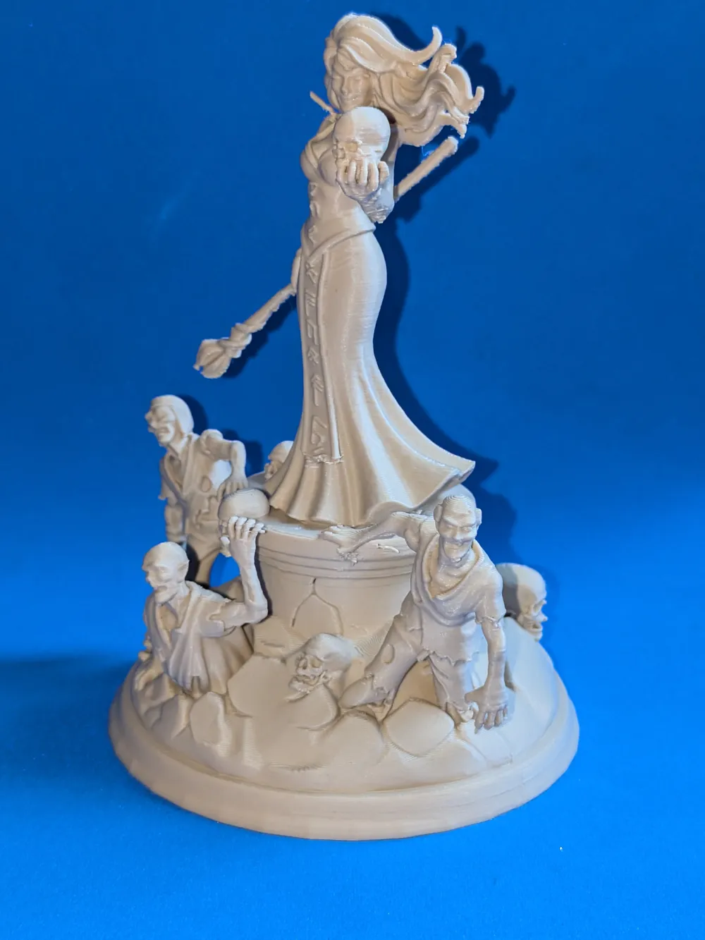 female human necromancer Vers. 1 Miniature - Free 3D Print Model ...