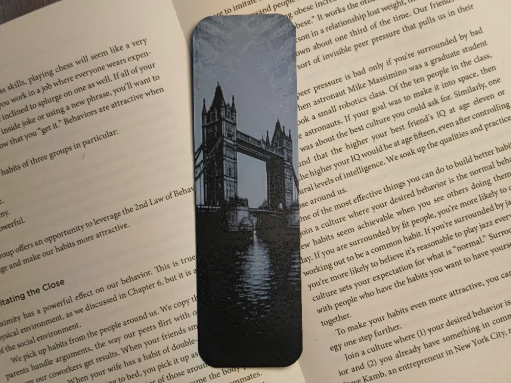 Tower Bridge Bookmark - Free 3D Print Model - MakerWorld