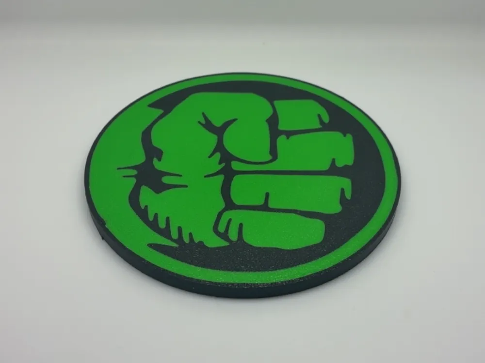 The Incredible Hulk Coaster - Free 3D Print Model - MakerWorld