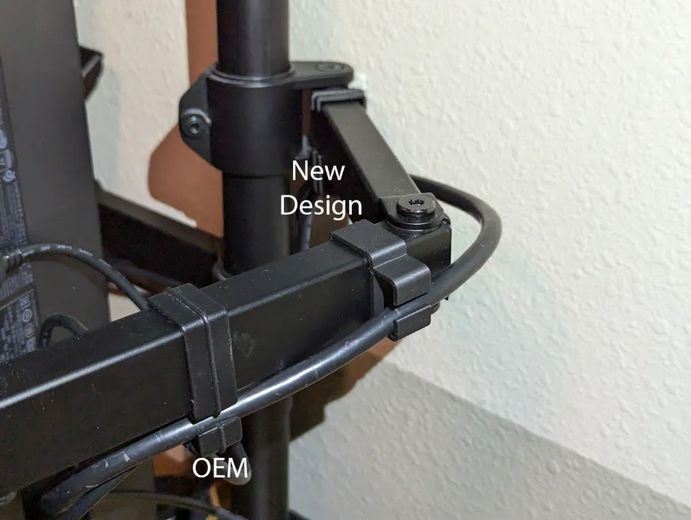 Monitor Arm Cable Clips by edwinkwong - MakerWorld