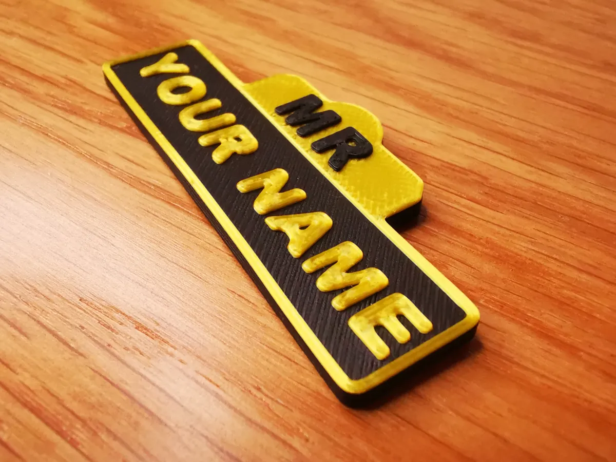 Customized Names Plaque with Title - Free 3D Print Model - MakerWorld