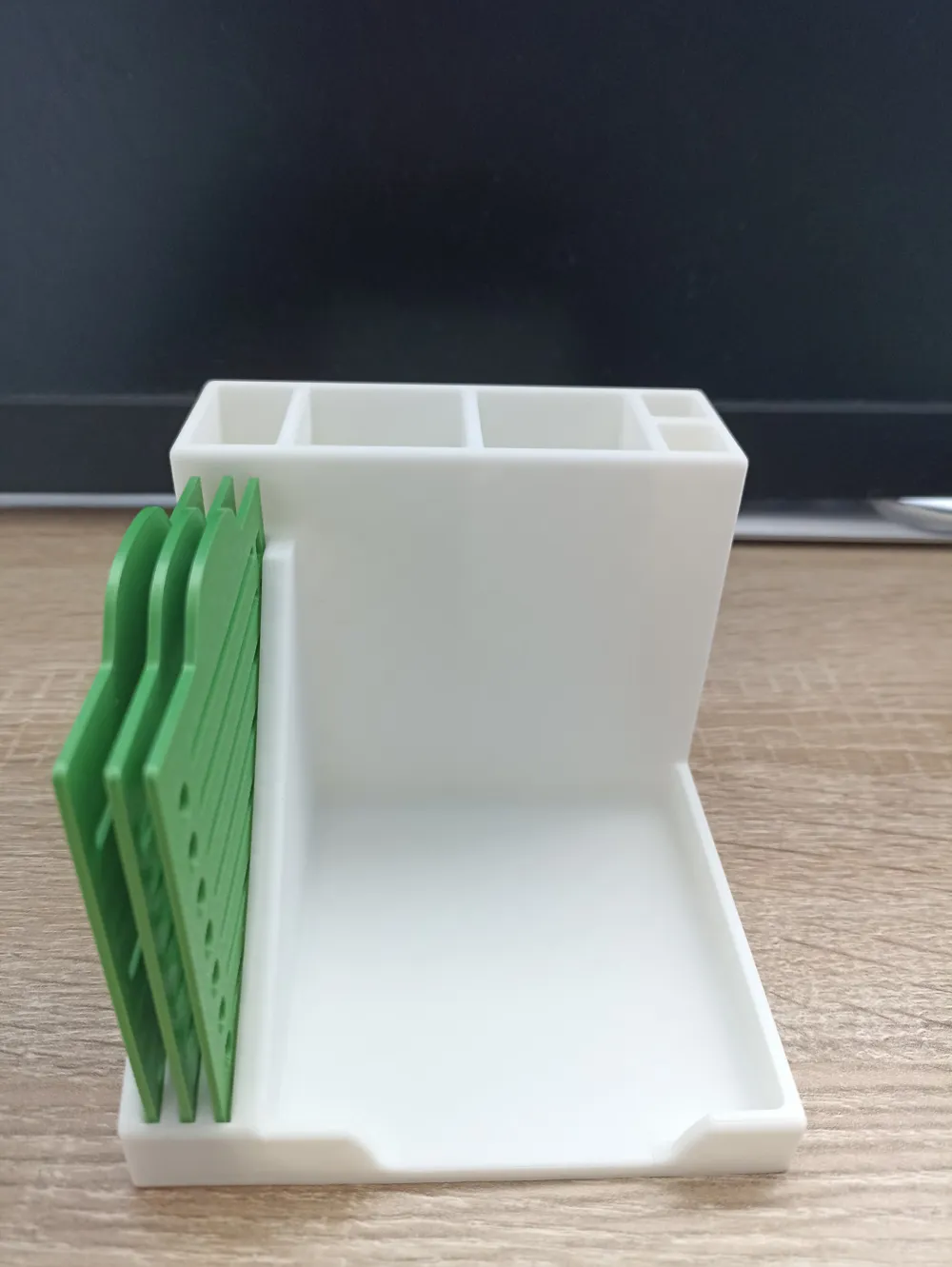 3in1 Sticky Notes Holder - Free 3D Print Model - MakerWorld
