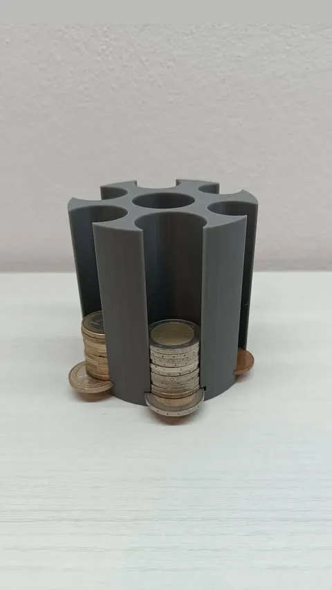Coin organizer Euro by Vox MakerWorld: Download Free 3D Models