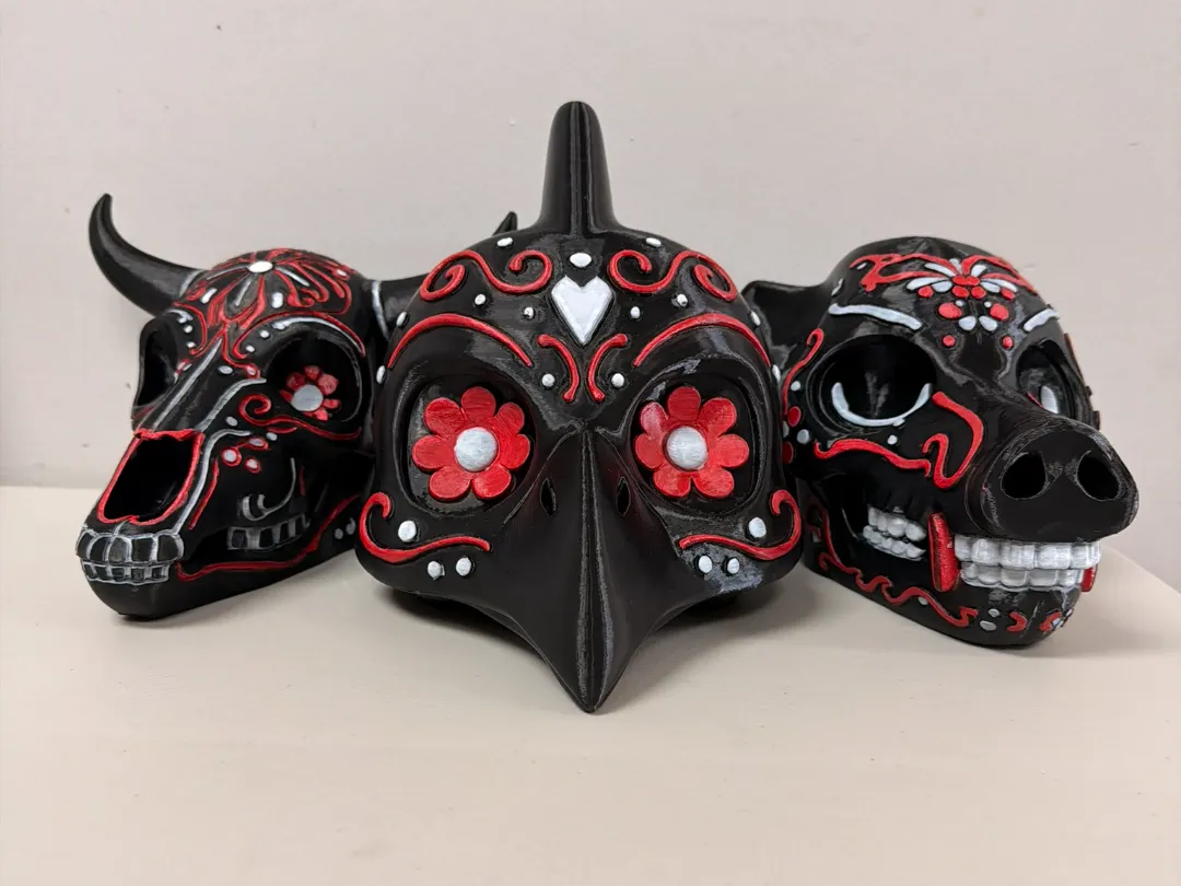 CHICKEN SUGAR SKULL - Free 3D Print Model - MakerWorld