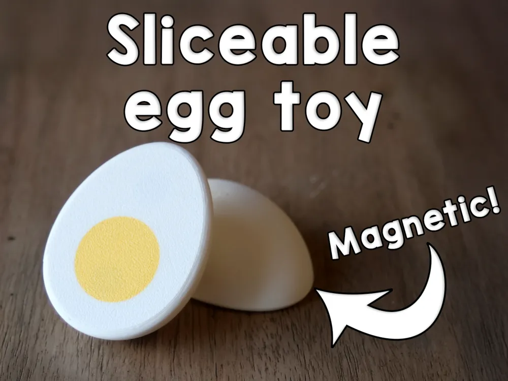 Sliceable magnetic egg - Free 3D Print Model - MakerWorld