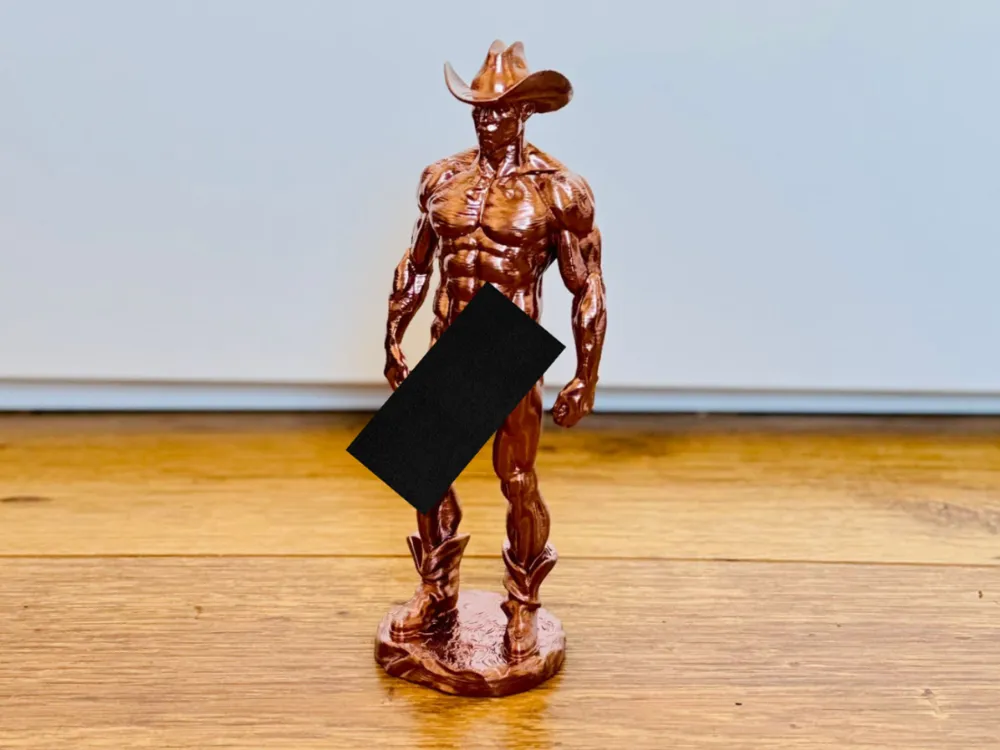 Muscular Cowboy Statue – Western Figurine NSF - Free 3D Print Model ...
