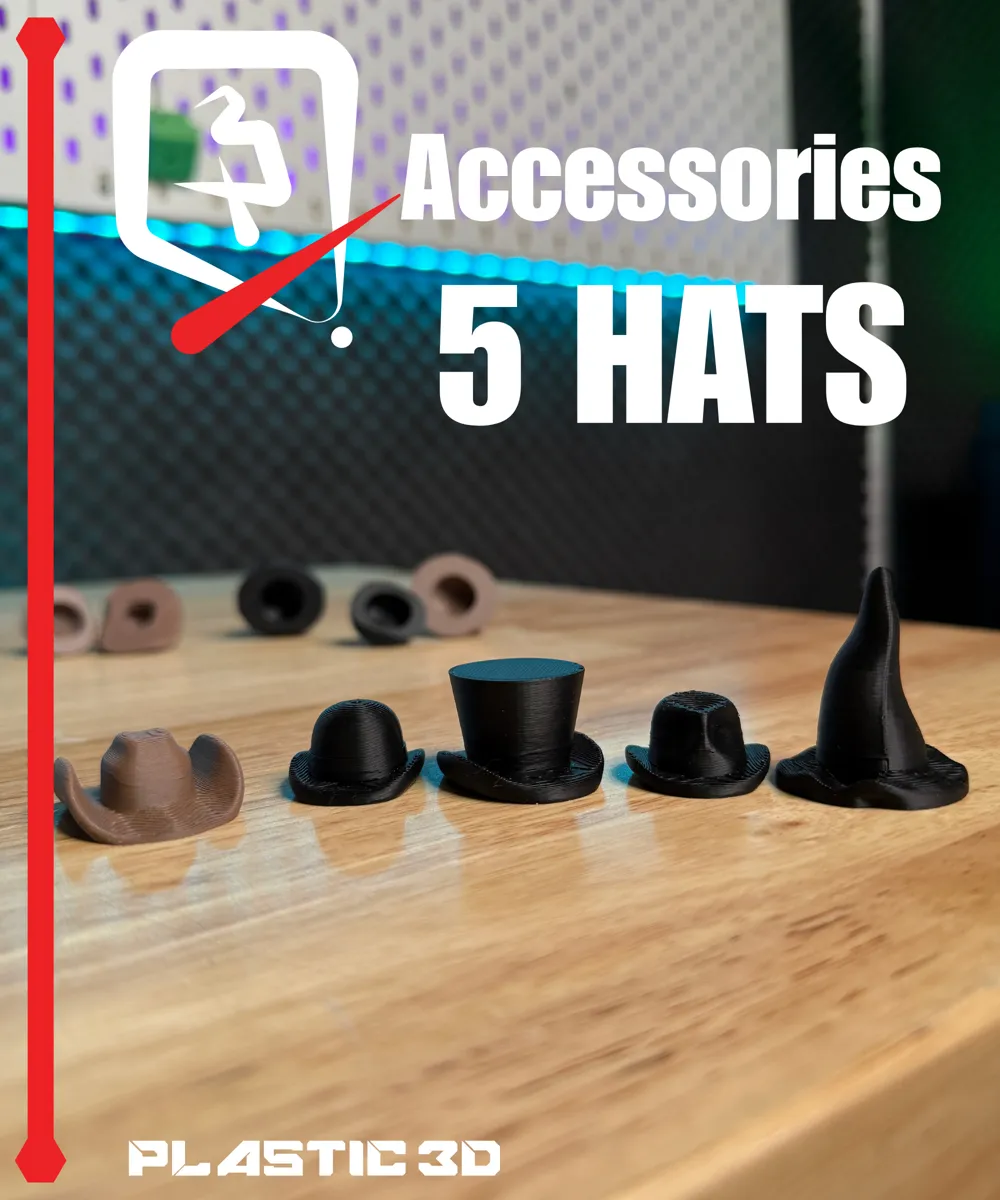 5 Mini Hats Pack - Free 3D Print Model - MakerWorld