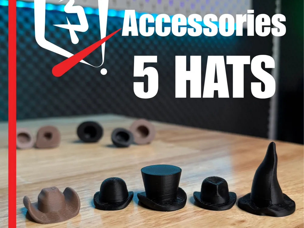 5 Mini Hats Pack - Free 3D Print Model - MakerWorld