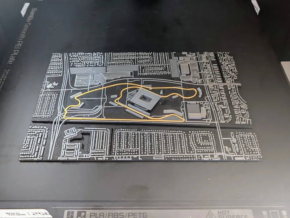Miami Grand Prix 3D Miniature v2 - Free 3D Print Model - MakerWorld