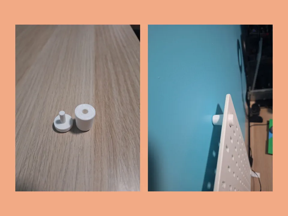 Skadis Wall Spacer screwless by Fil&Form3D MakerWorld: Download Free 3D ...