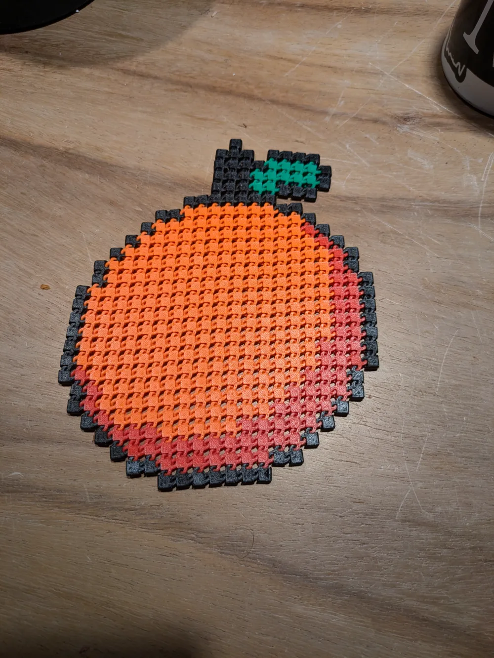 Chainmail Fabric Orange Pixel Art by Thain - MakerWorld