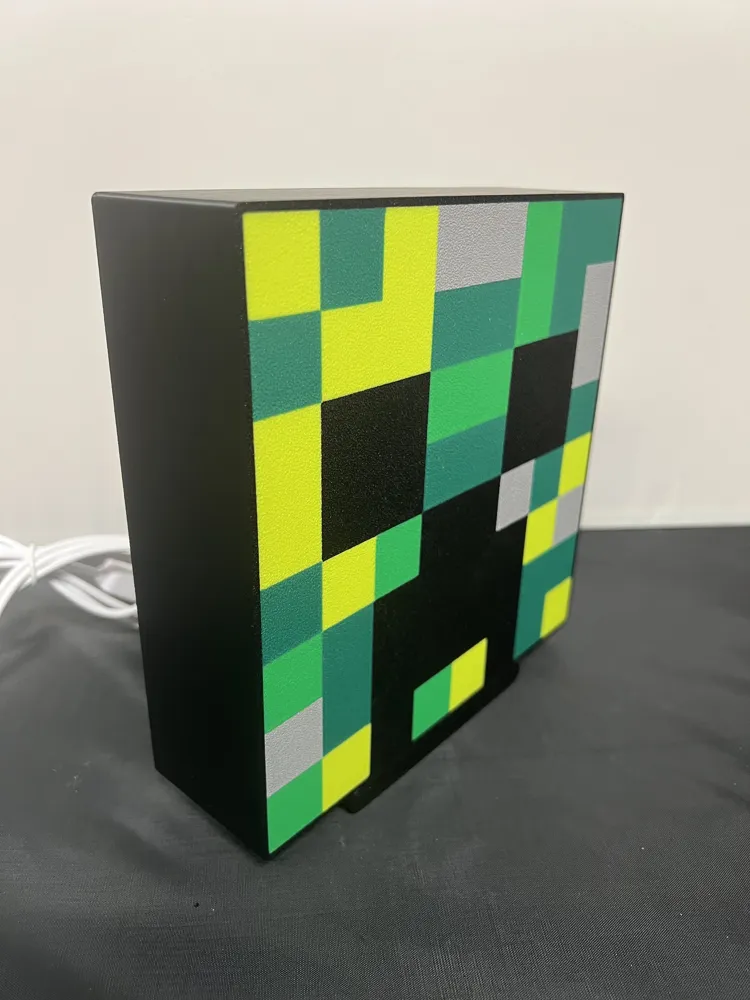 Minecraft Creeper Lightbox - Free 3D Print Model - MakerWorld