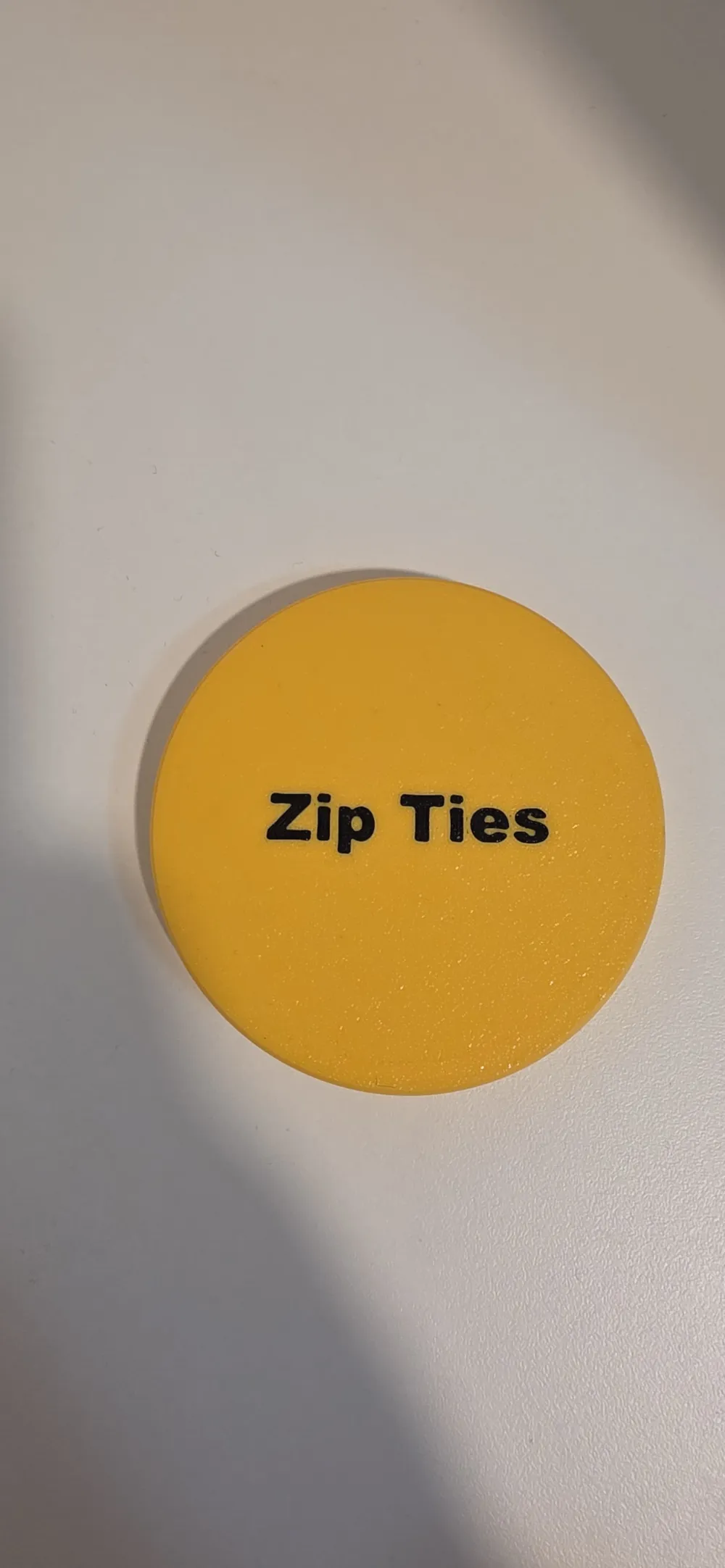 Tall Zip Tie Container (Screw Top) - Custom Text - Free 3D Print Model ...