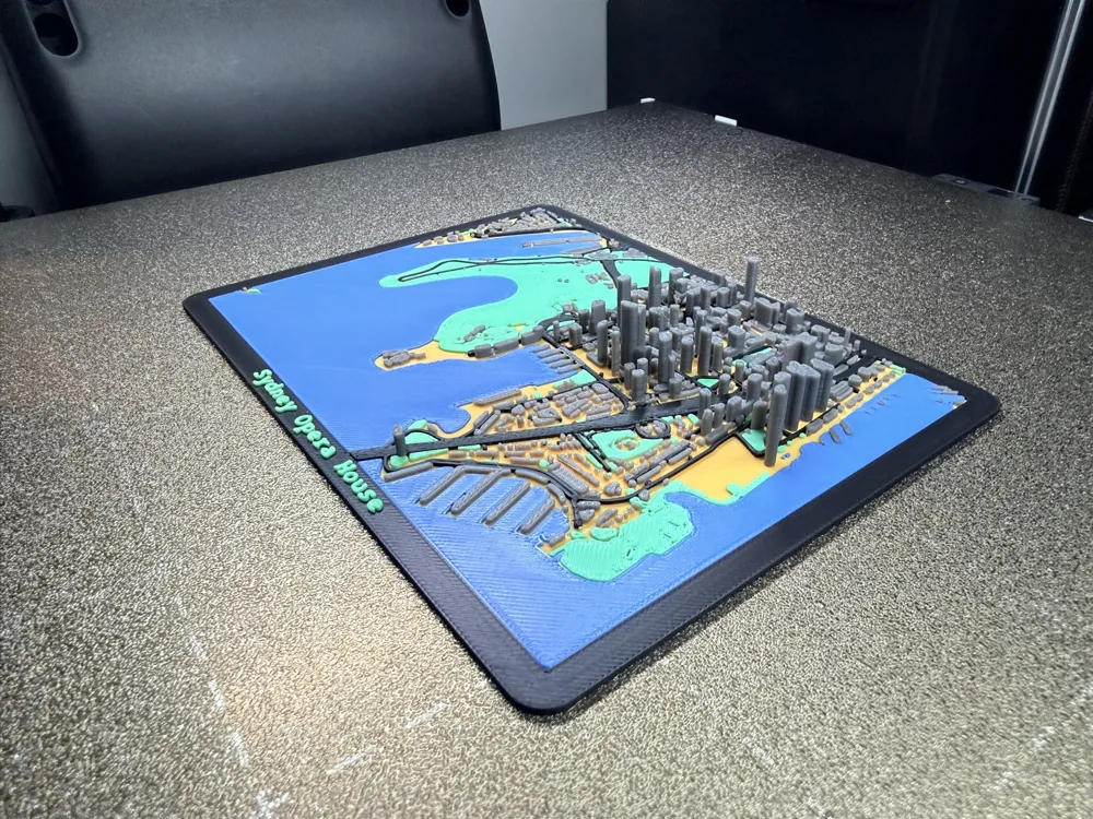 3D Map Opera House SYDNEY Australia - Free 3D Print Model - MakerWorld