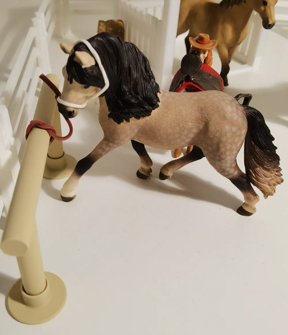 Schleich Horse Hitching Post - Free 3D Print Model - MakerWorld