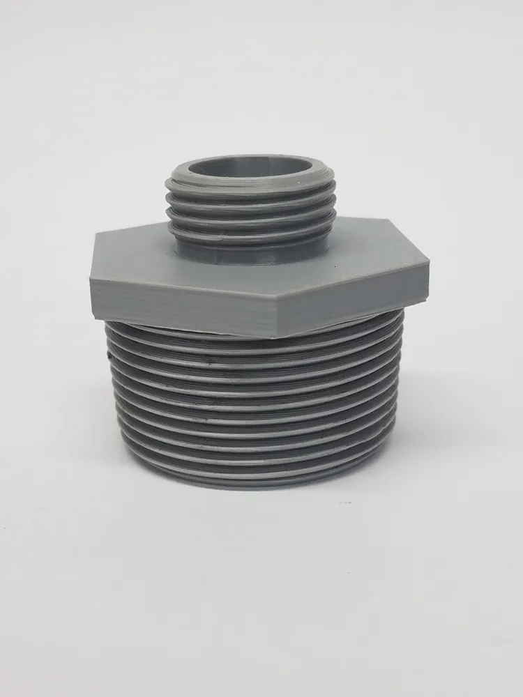 1-1/4" NPT auf 3/4" Gartenschlauchgewinde Adapter – Kostenloses 3D ...