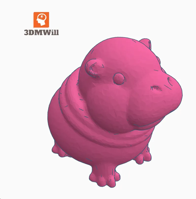 Moo Deng with bucket by 3DMWill - MakerWorld